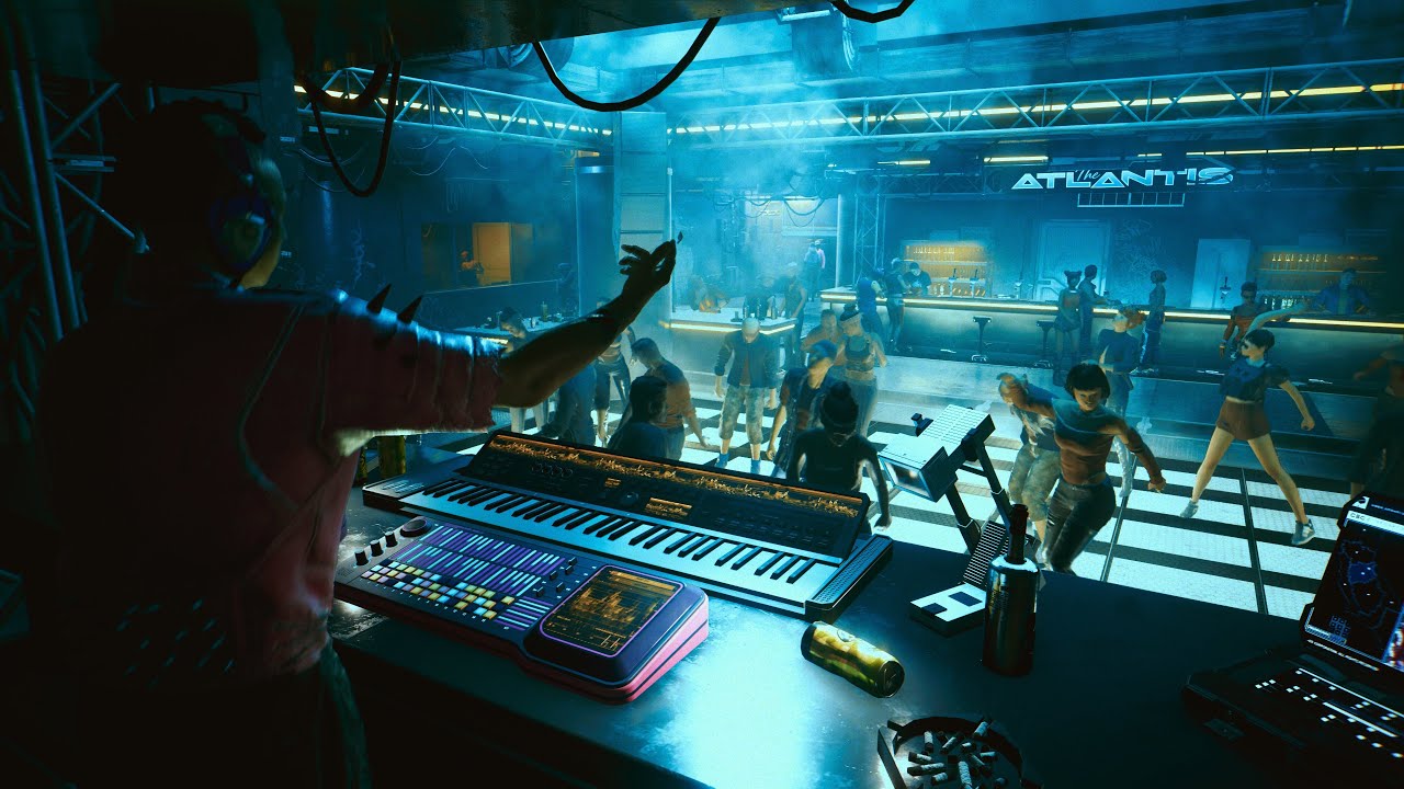 Atlantis Nightclub Ambience - Cyberpunk 2077 | IDLE•VIBE - YouTube