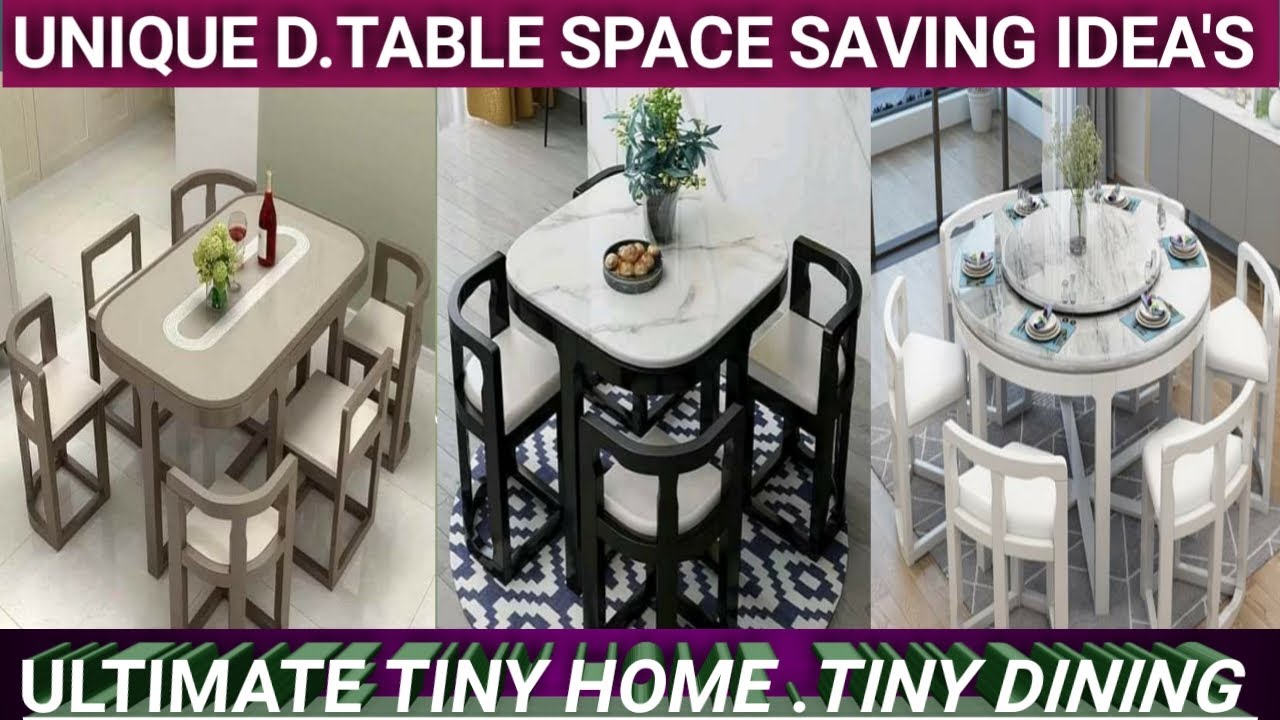 ULTIMATED TABLE SPACE SAVING IDEA'S TINY HOME.TINY DINING - YouTube