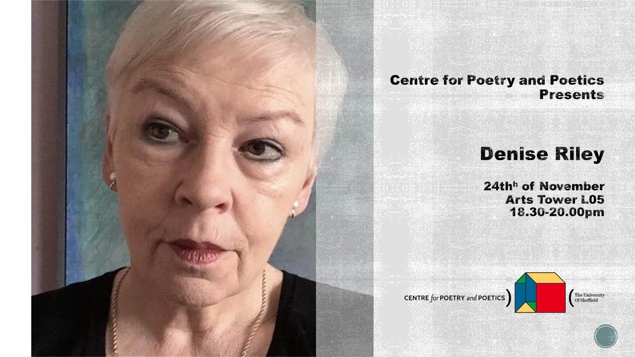Centre for Poetry and Poetics: A reading with Denise Riley (from Lurex ...