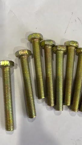 hex bolt Ft 8*45 with golden plating - YouTube