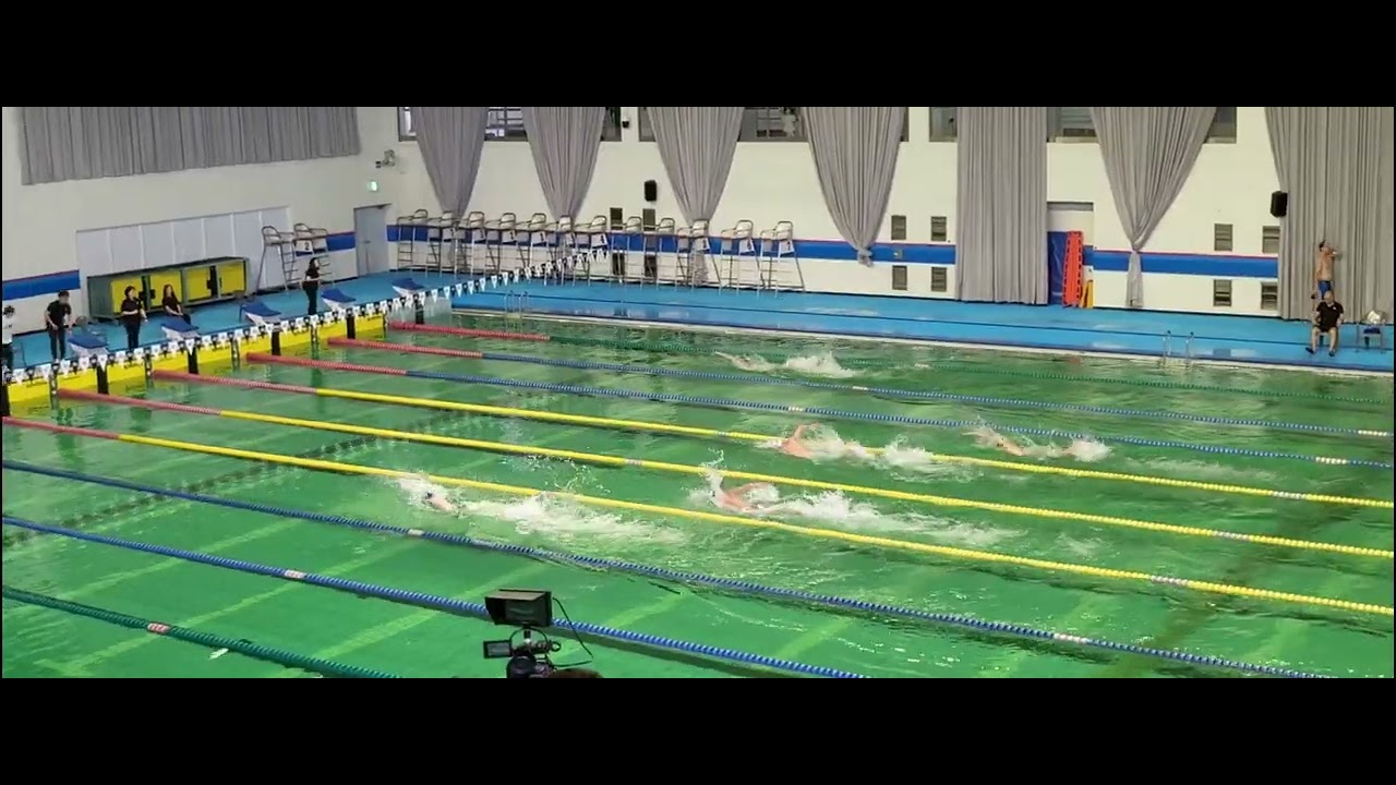 2024 부산 수영대회 자유형 50m - YouTube