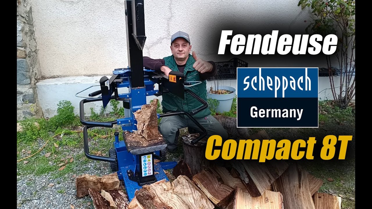 Fendeuse à Bois Scheppach CompacT 8T Test et Review - YouTube