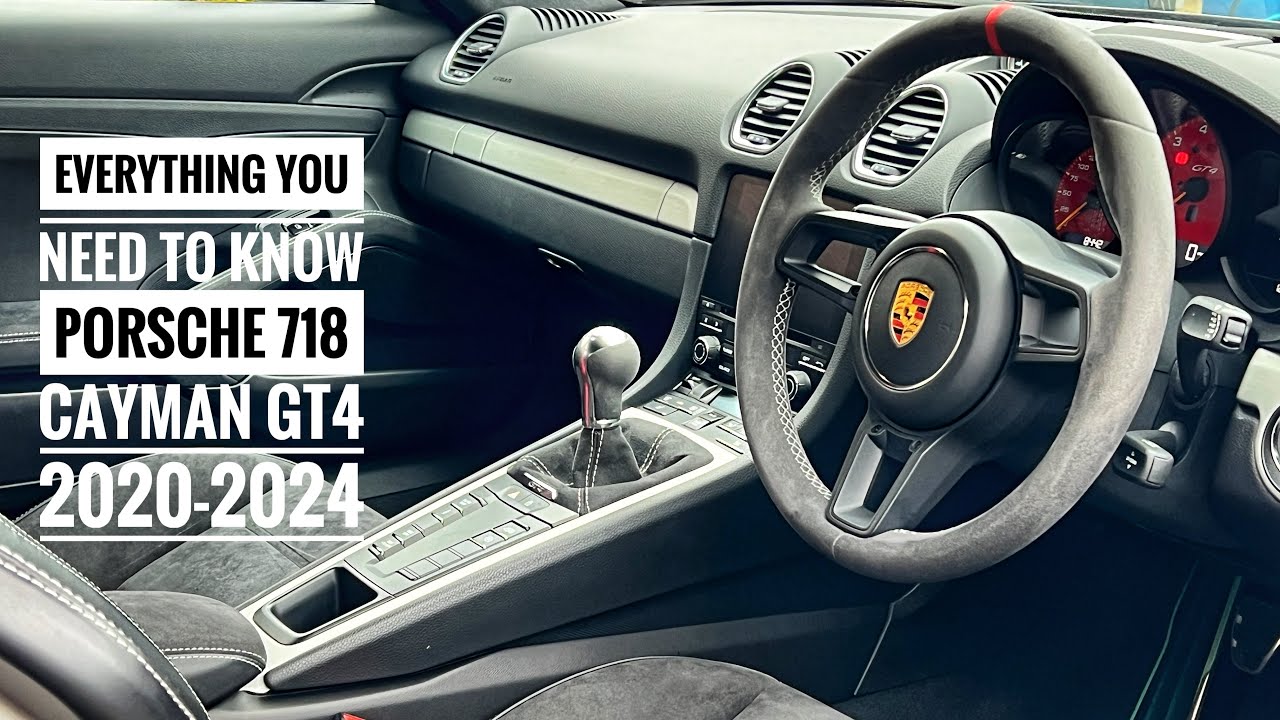 How to use the main controls of the Porsche 718 Cayman GT4 2020-2024 ...