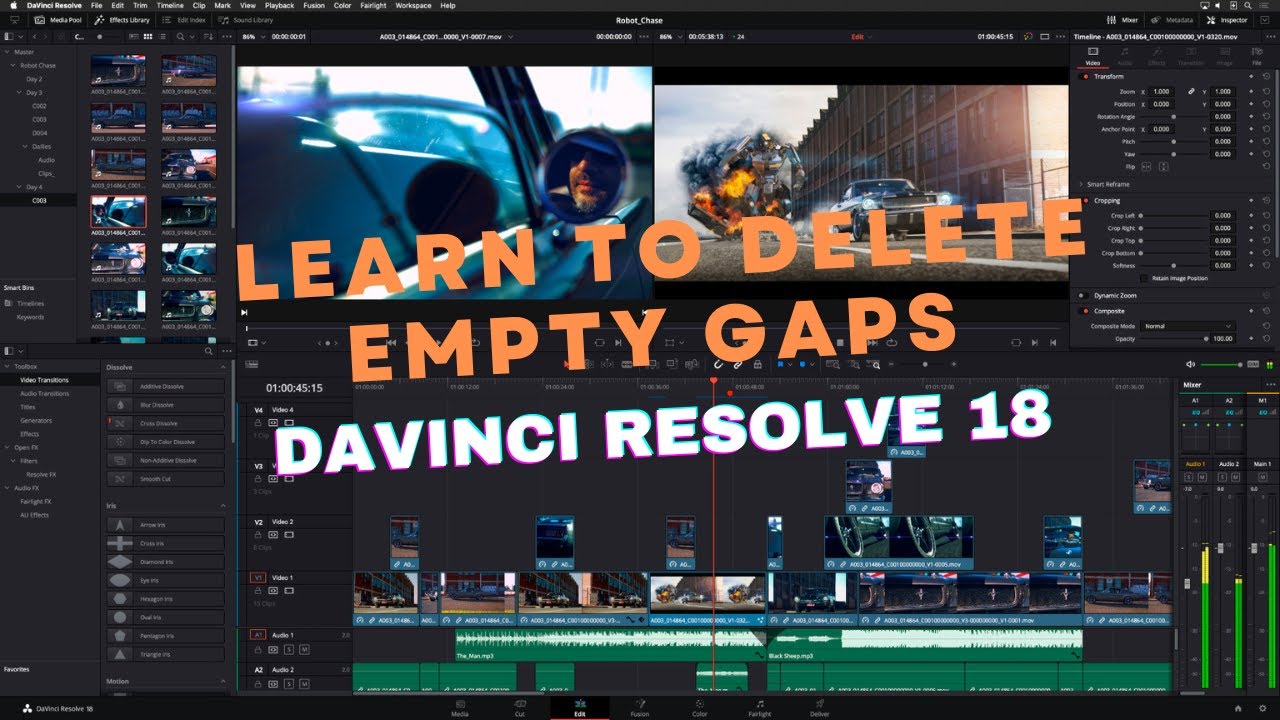 How To Delete Empty Gaps Between The Clips In A One Go DaVinci how-to-delete-empty-gaps-between-the-clips-in-a-one-go-davinci