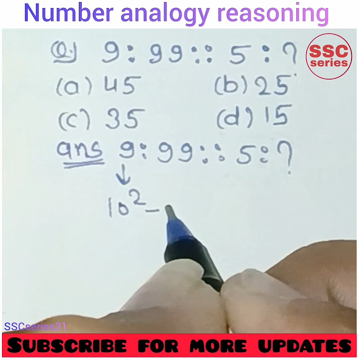 Number Analogy Reasoning Short Tricks Reasoning Short Tricks Rrbntpcrrb Ssccgl Sscgd