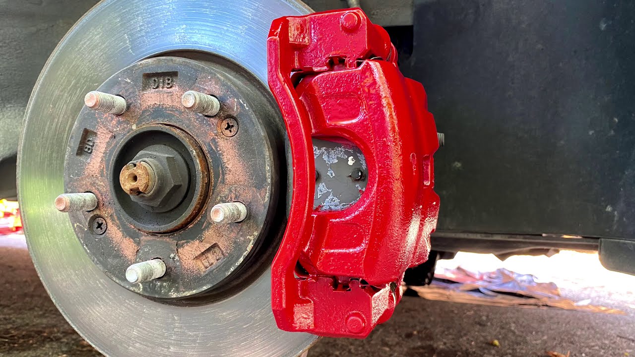 Painting My brake Calipers Red - 2019 Kia Forte - YouTube