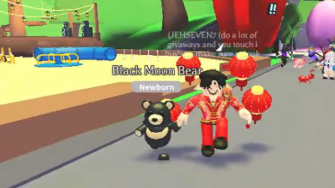 Lunar New Year's update in Adopt Me. "New Lunar Moon Bear and many more ...