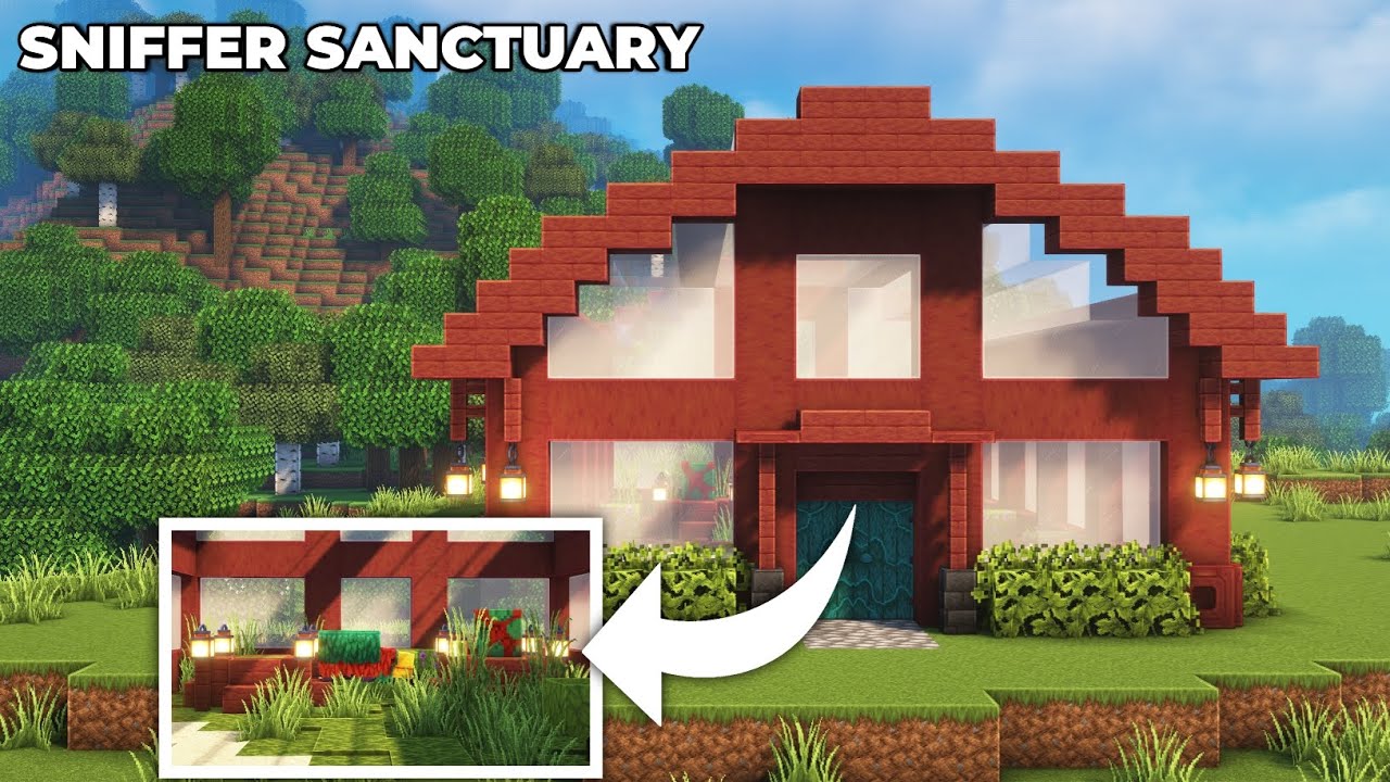 Minecraft : How To Build Sniffer Sanctuary In 1.20 - YouTube