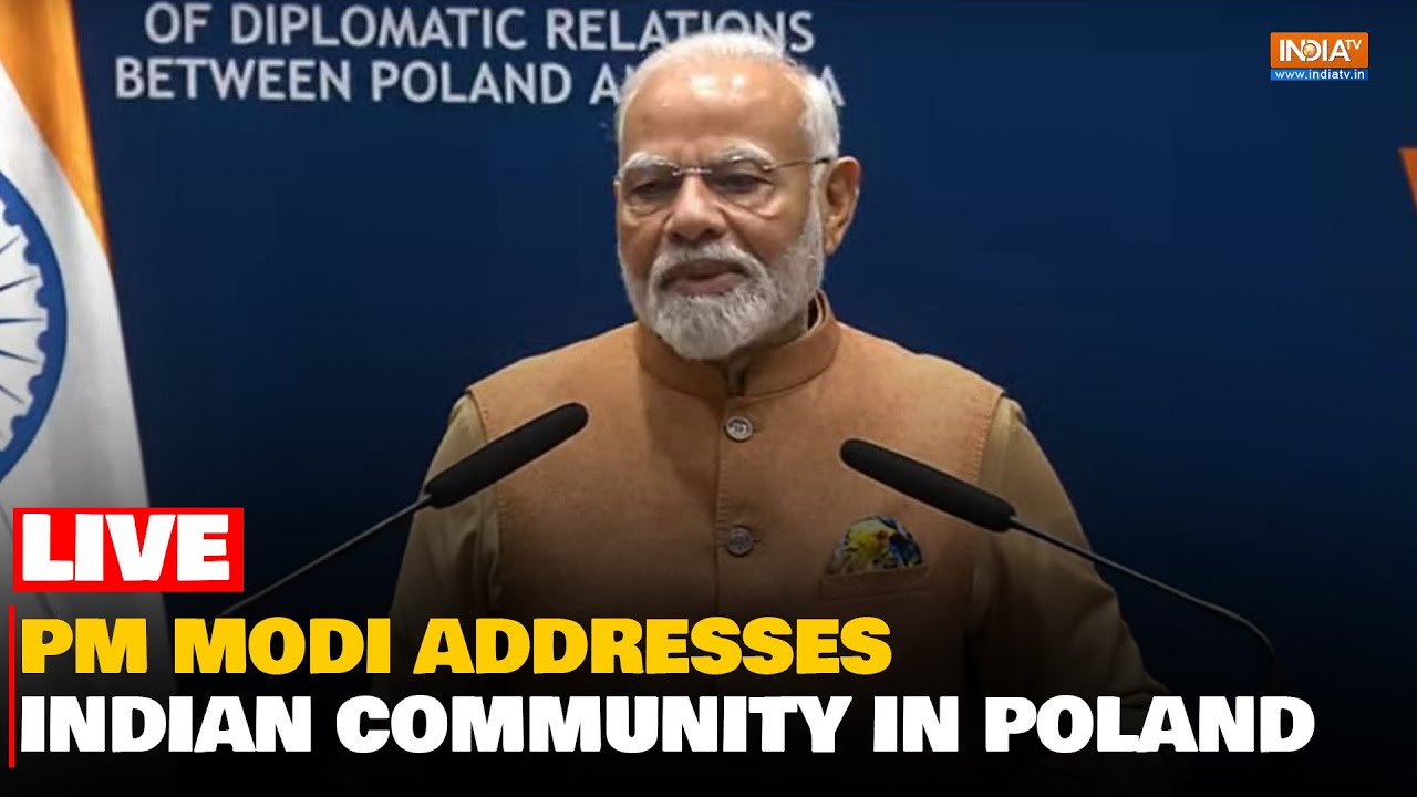 PM Modi in Poland LIVE: PM Modi addresses Indian community in Poland ...