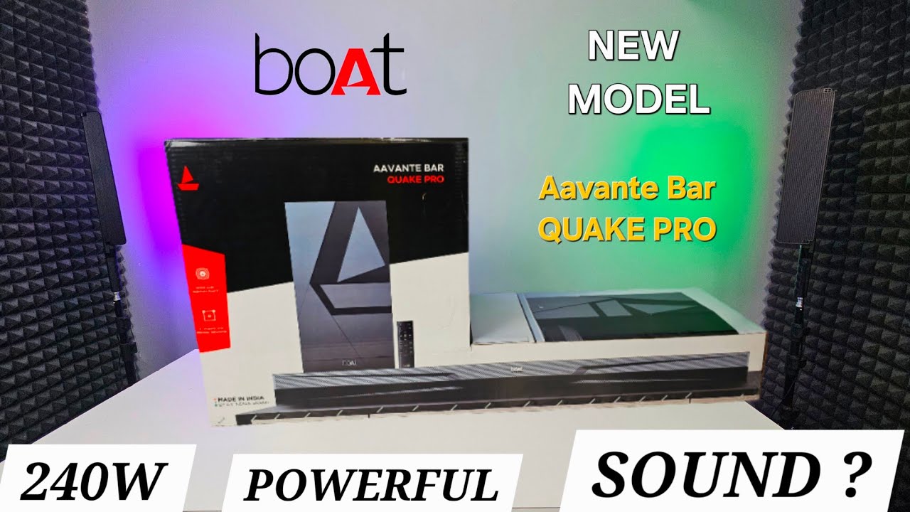 Boat Aavante Bar Quake Pro Soundbar With Wireless Subwoofer | Unboxing ...