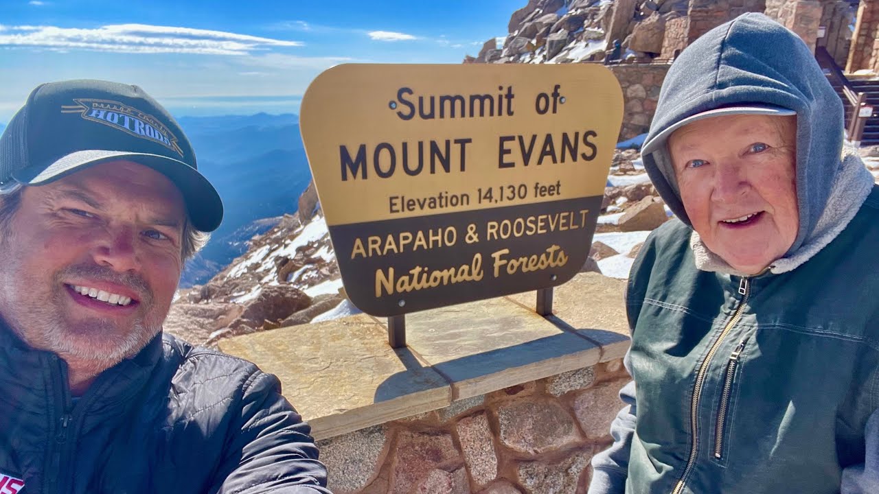 Mount Evans Scenic Byway Opening Day 2023 in a 1955 Chevy - YouTube