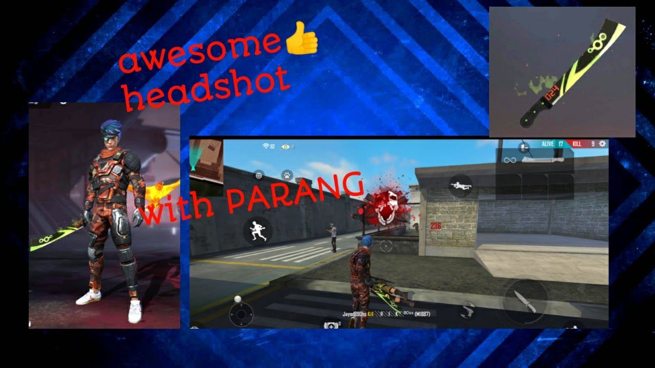 Awesome PARANG headshot {FREE 🔥 FIRE}#parang only challenge - YouTube