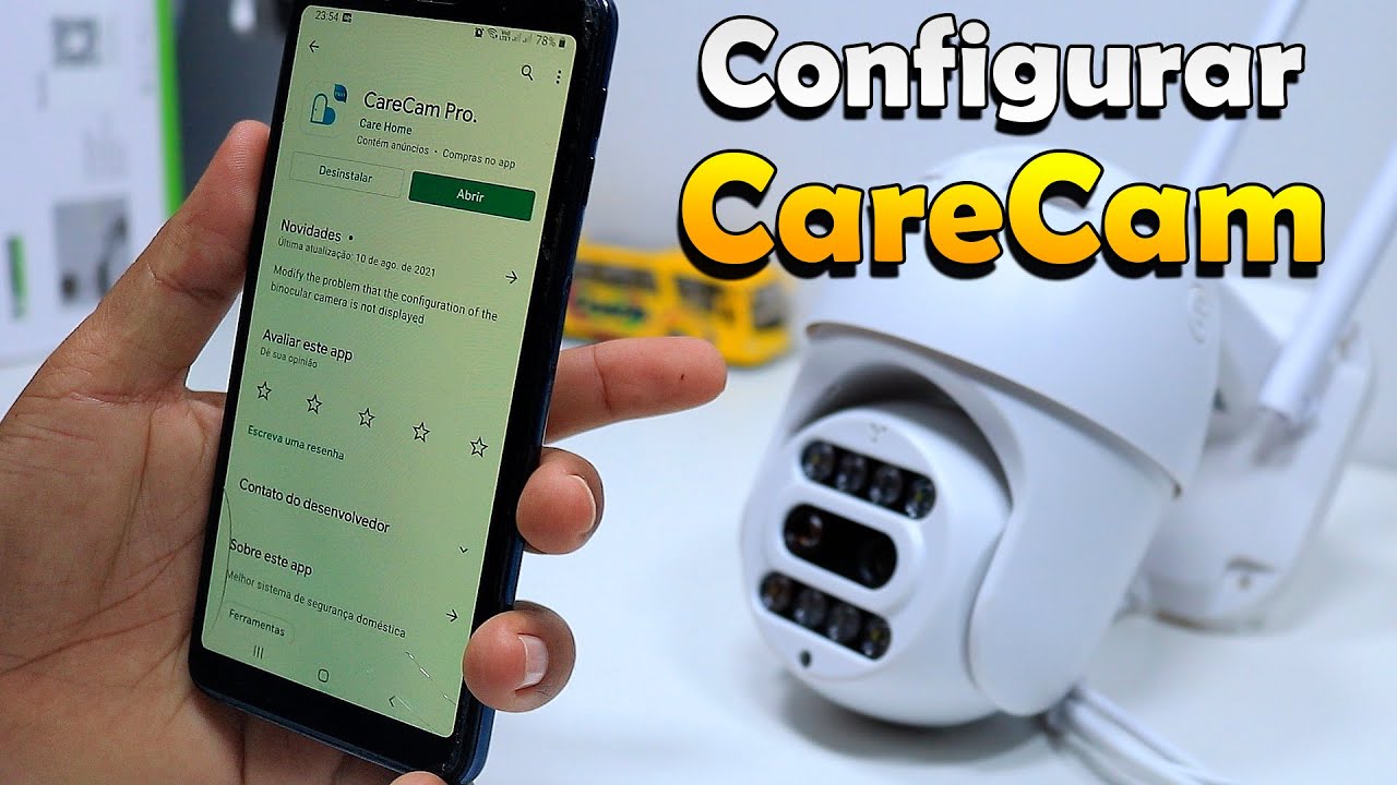 COMO CONFIGURAR CÂMERA IP WIFI COM APLICATIVO CARECAM PRO - YouTube