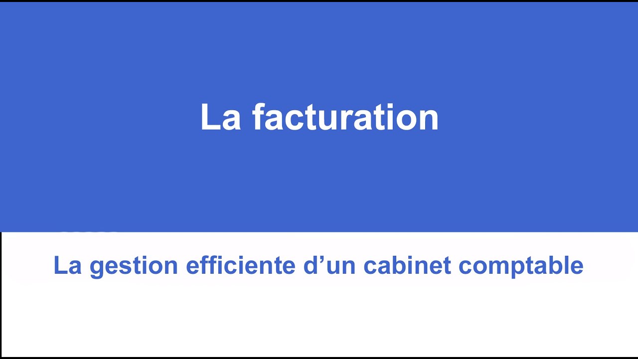 La facturation - YouTube