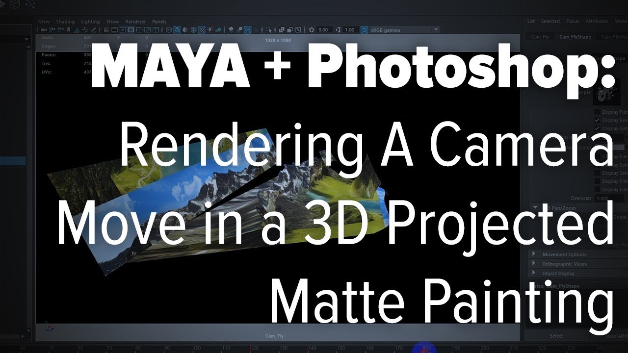 3D Matte Painting Projection Update - YouTube