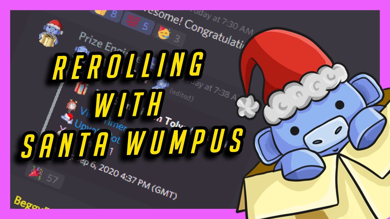 How to reroll a giveaway with Santa Wumpus | Discord Tips & Tricks ...