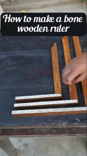 Discover how to make a wooden ruler from bone - Unique handmade product ...