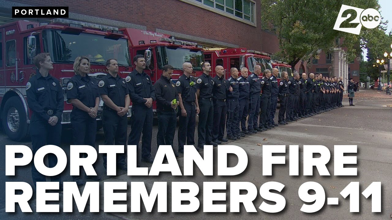 Portland Fire & Rescue Holds 9-11 Remembrance Ceremony - YouTube