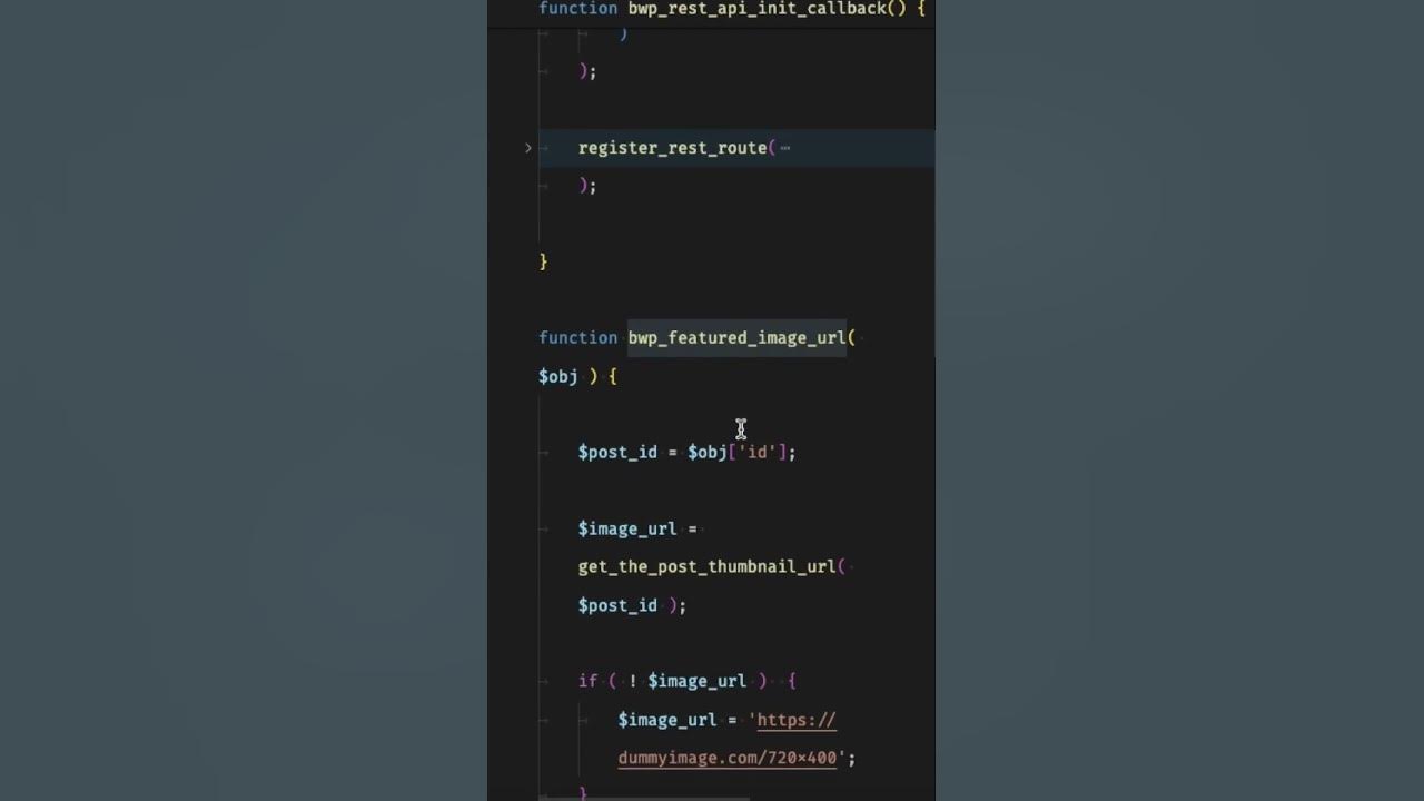 Setting Featured Image Url In Wordpress Rest Api Wordpress Tutorial Shorts Wordpress