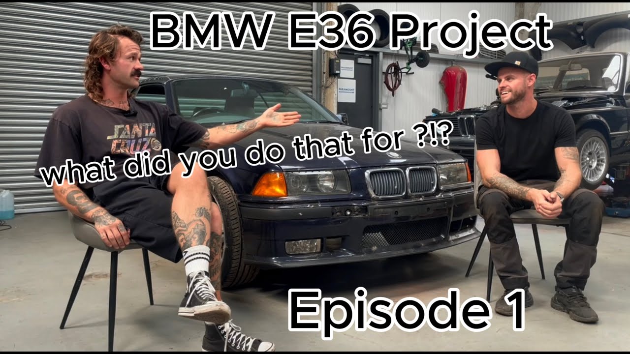 BMW E36 Project | Episode 1 | Making a start on pulling the engine from Joes E36 - YouTube