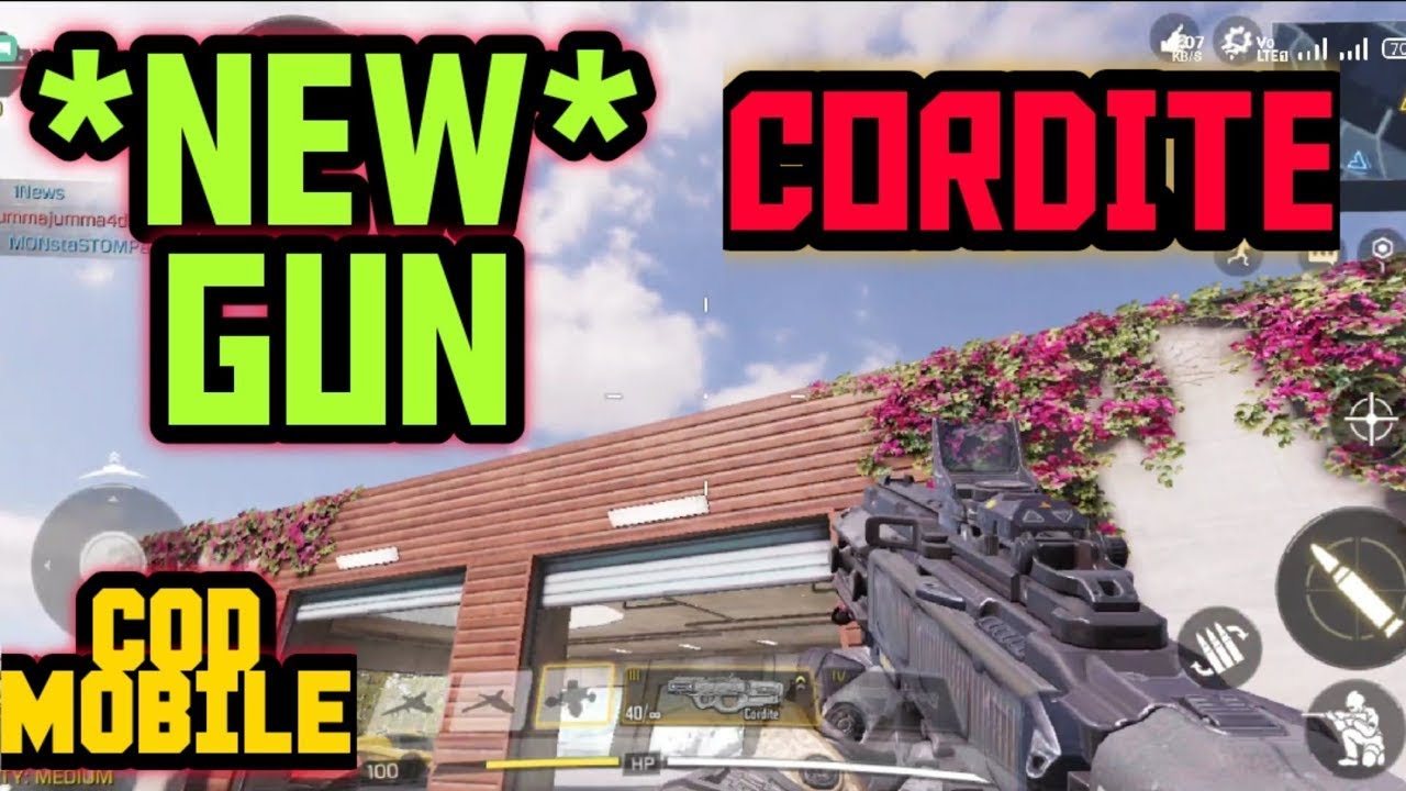 COD Mobile Testing *NEW* Cordite Gun Insane - YouTube