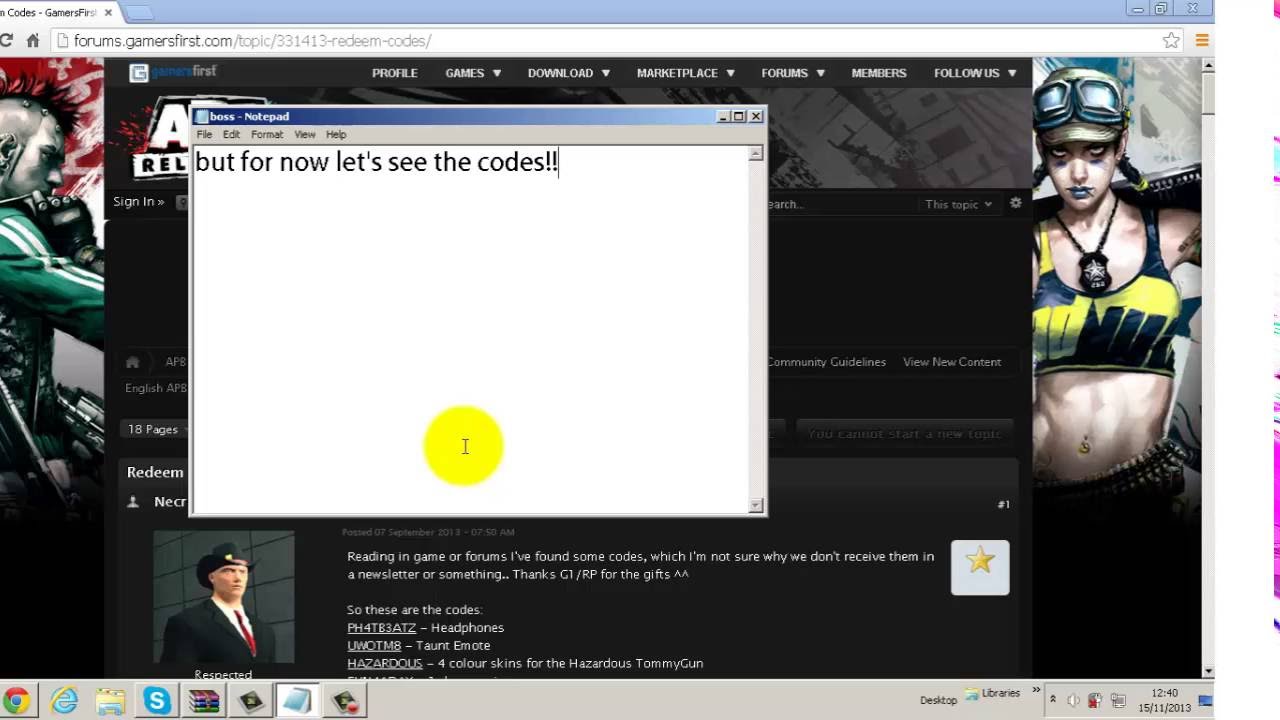 APB Reloaded Codes 2013 - YouTube
