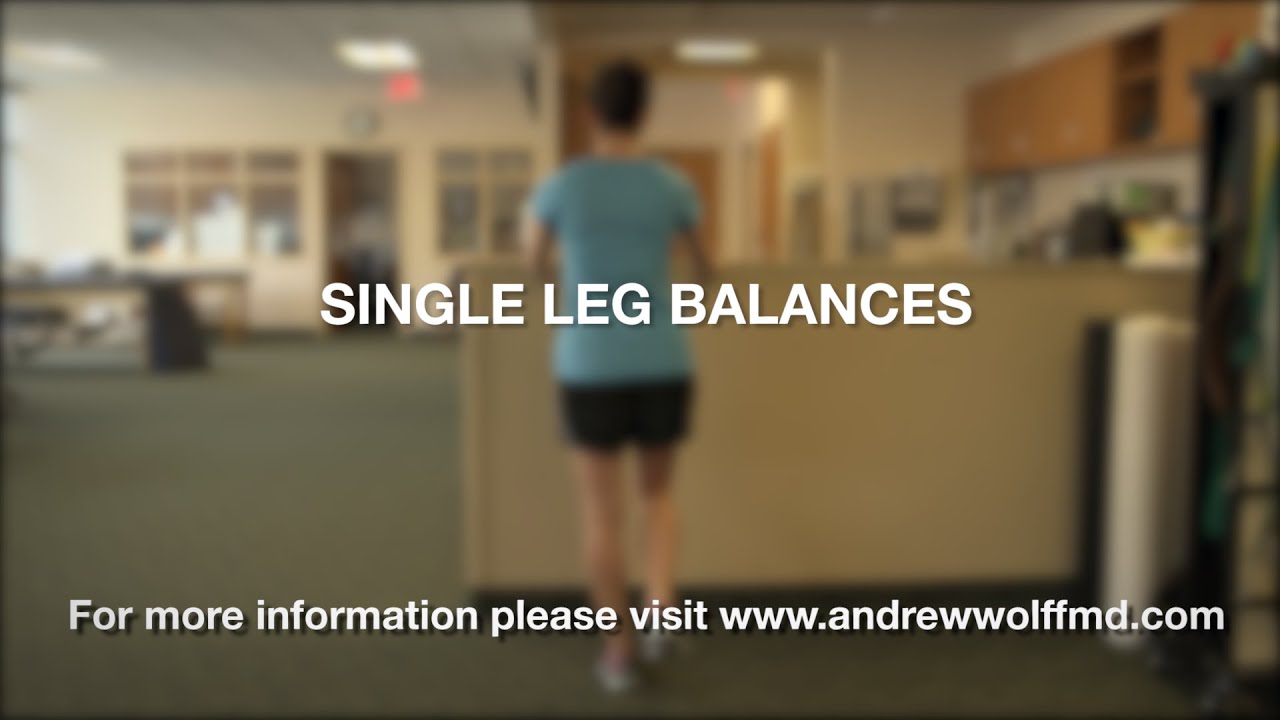 Single Leg Balance - YouTube