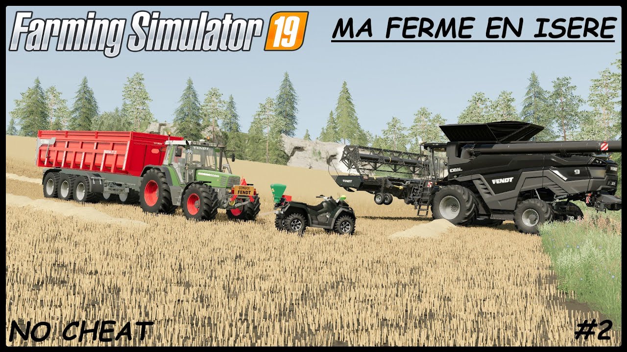 FS19 Ma ferme en isère#2 😜 fin de la moisson et de la paille 🙂 (LA ...