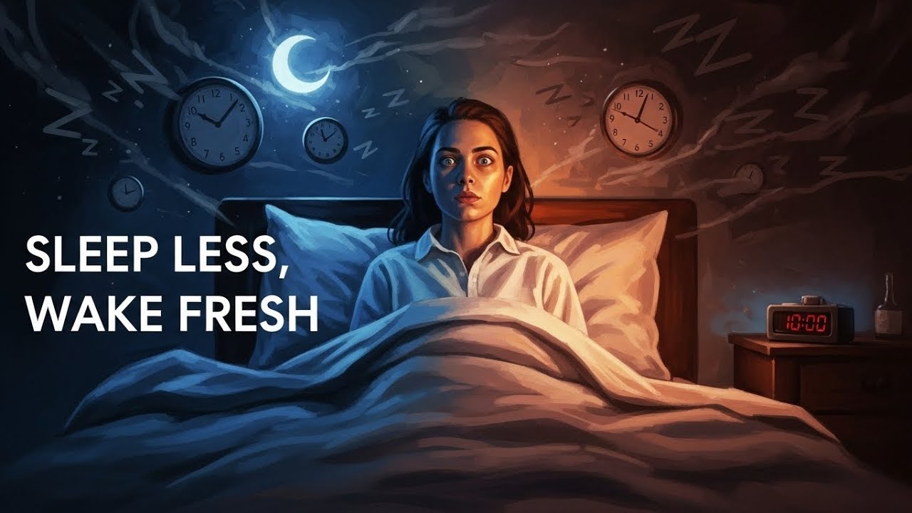 How to Sleep LESS hours and wake up FRESH (psychology explains) - YouTube