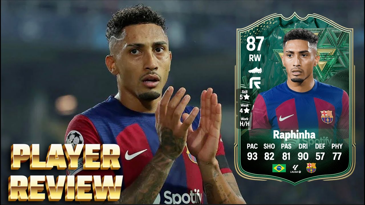 ¡MOVILIDAD TOP DEFINICION 🤢! -REVIEW RAPHINHA WINTER WILDCARD 87 EAFC 24/ FIFA 24 - YouTube