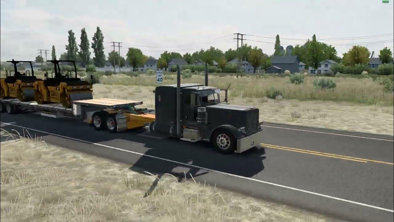 American Truck Simulator | Peterbilt Pizzster & Damo 389EXHD | Step Deck WADE - 72 - YouTube