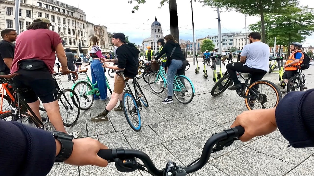 Brompton join ride with Critical Nottingham - YouTube