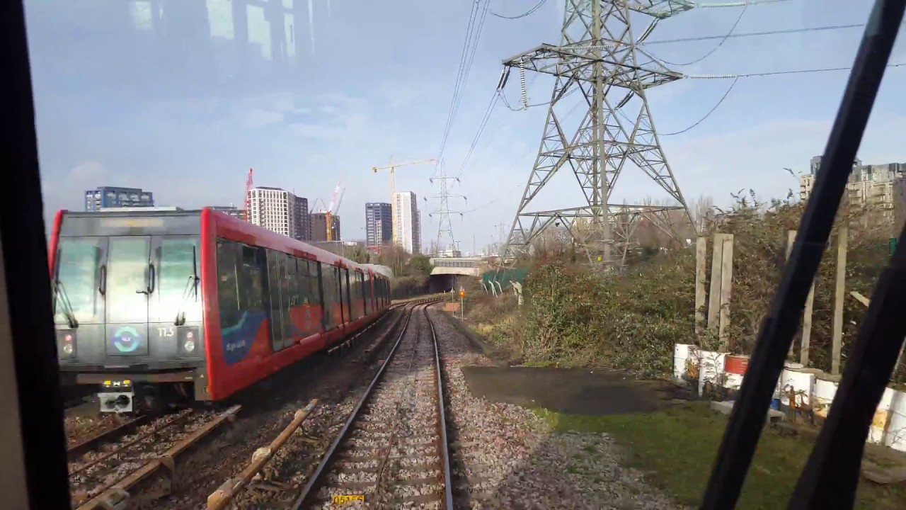 London's driverless DLR train ride from Canning Town to City Airport ...