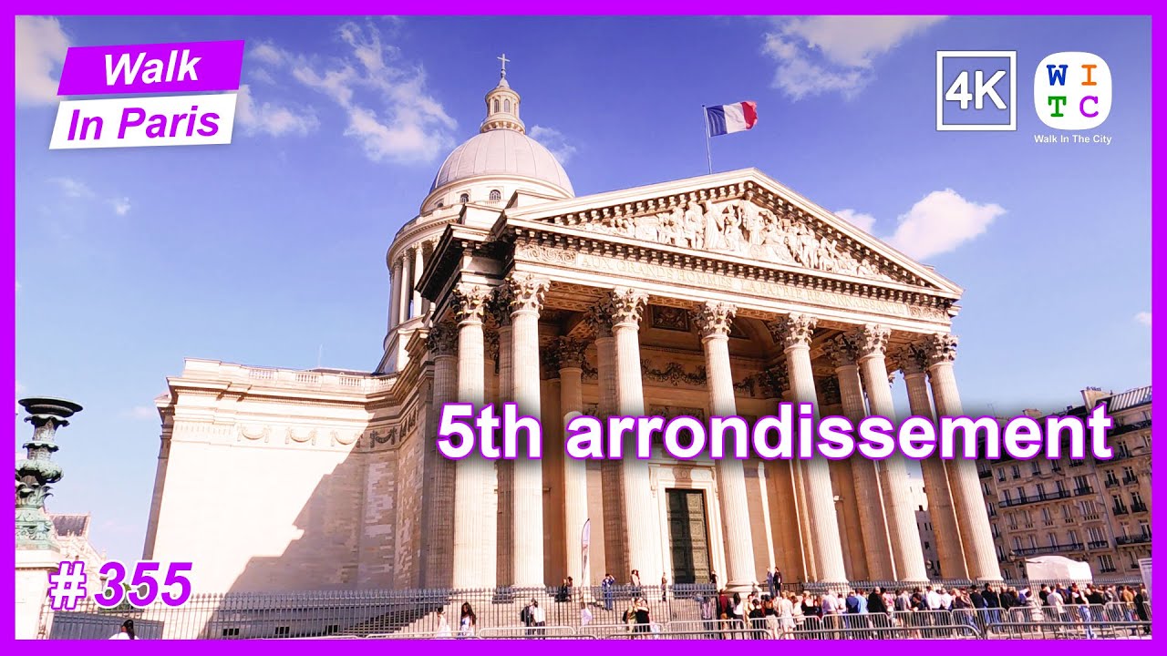 5th arrondissement, Paris, France | Walk In Paris | Paris walk - YouTube