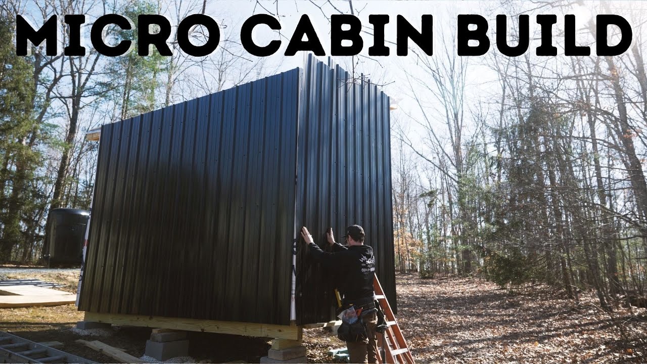 The Cabin gets Metal - DIY micro cabin that you could build Ep.8 - YouTube