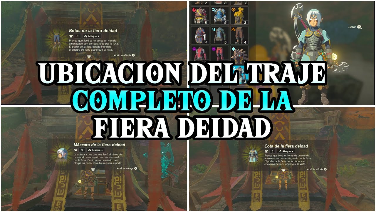como ENCONTRAR todas las piezas TRAJE DE LA FIERA DEIDAD - The Legend ...