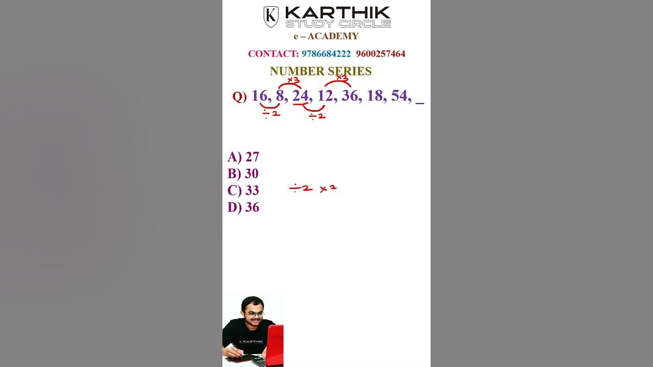 Number Series Advance Logics Ssccgl2024 Rrbntpc2024 Tnpscaptitude Numberseries Tnusrb Youtube