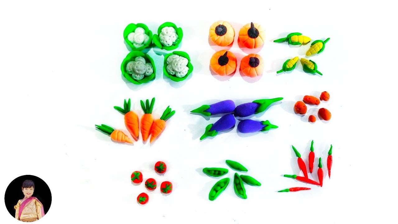 Diy How to Make Miniature Realistic Vegetables with Polymer Clay, Clay ...