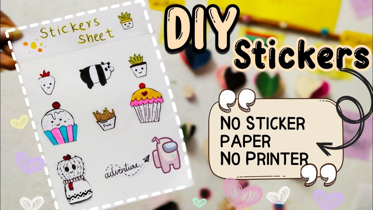 DIY Stickers 🌼 | Easy & Simple | Worth making ! - YouTube
