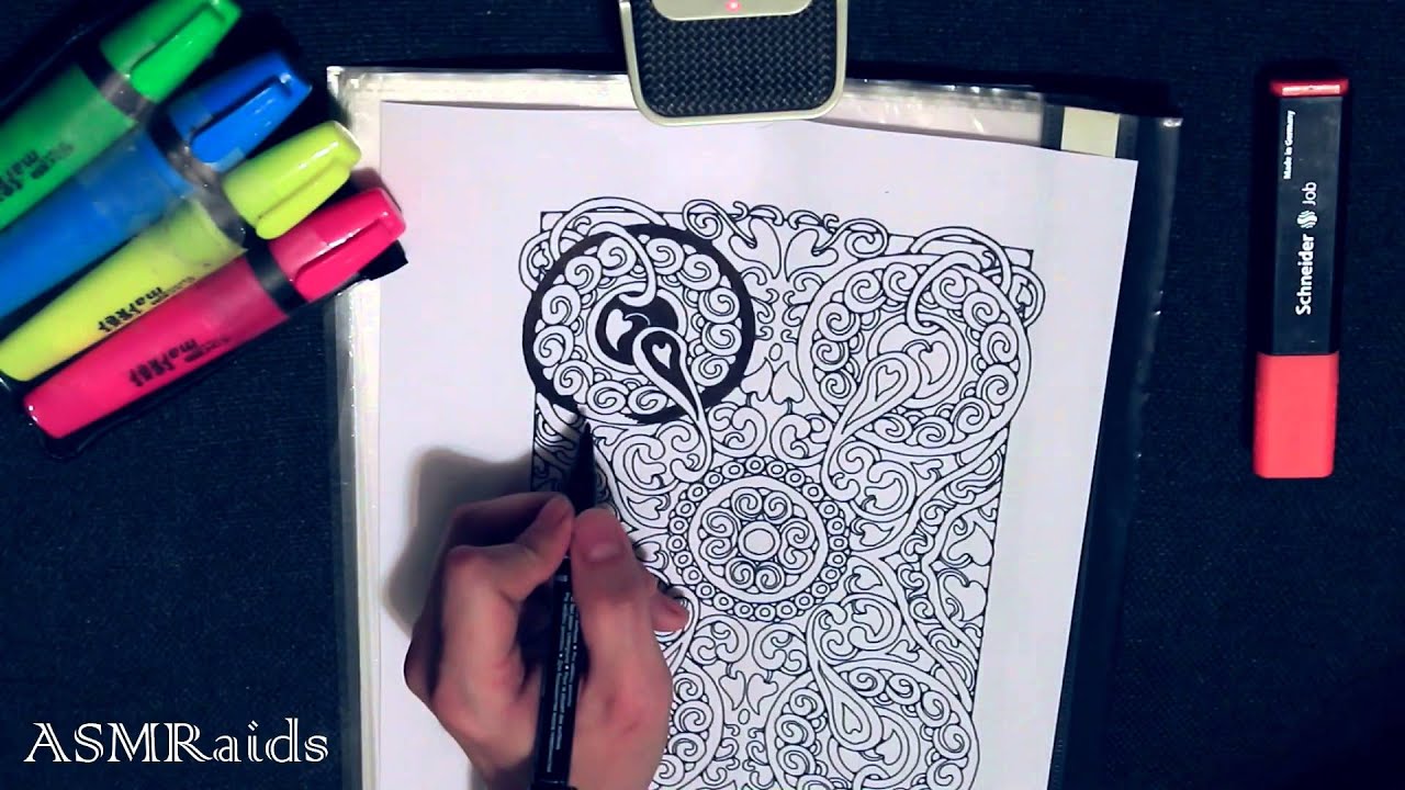 (ASMR) Coloring book #3 (A) - YouTube