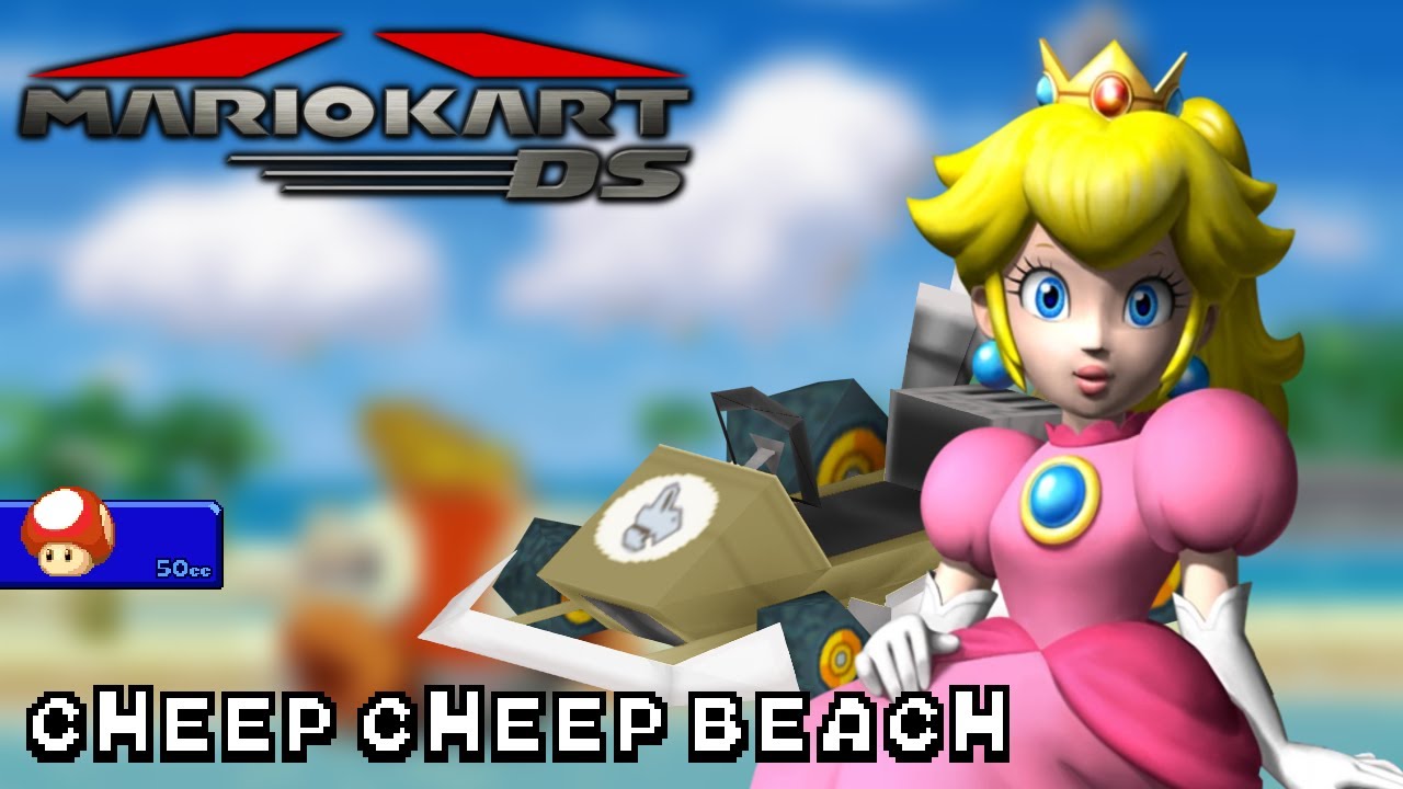 Mario Kart DS - 50cc - Peach - Standard DB - Cheep Cheep Beach | Ep ...