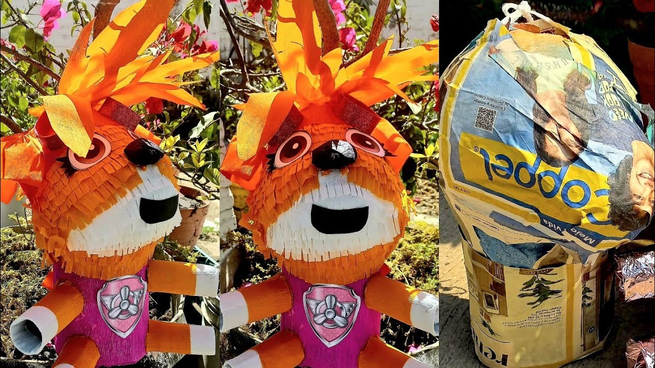 Como Hacer una Mini Piñata de Sky Paw Patrol ( Fácil y económica) Para ...