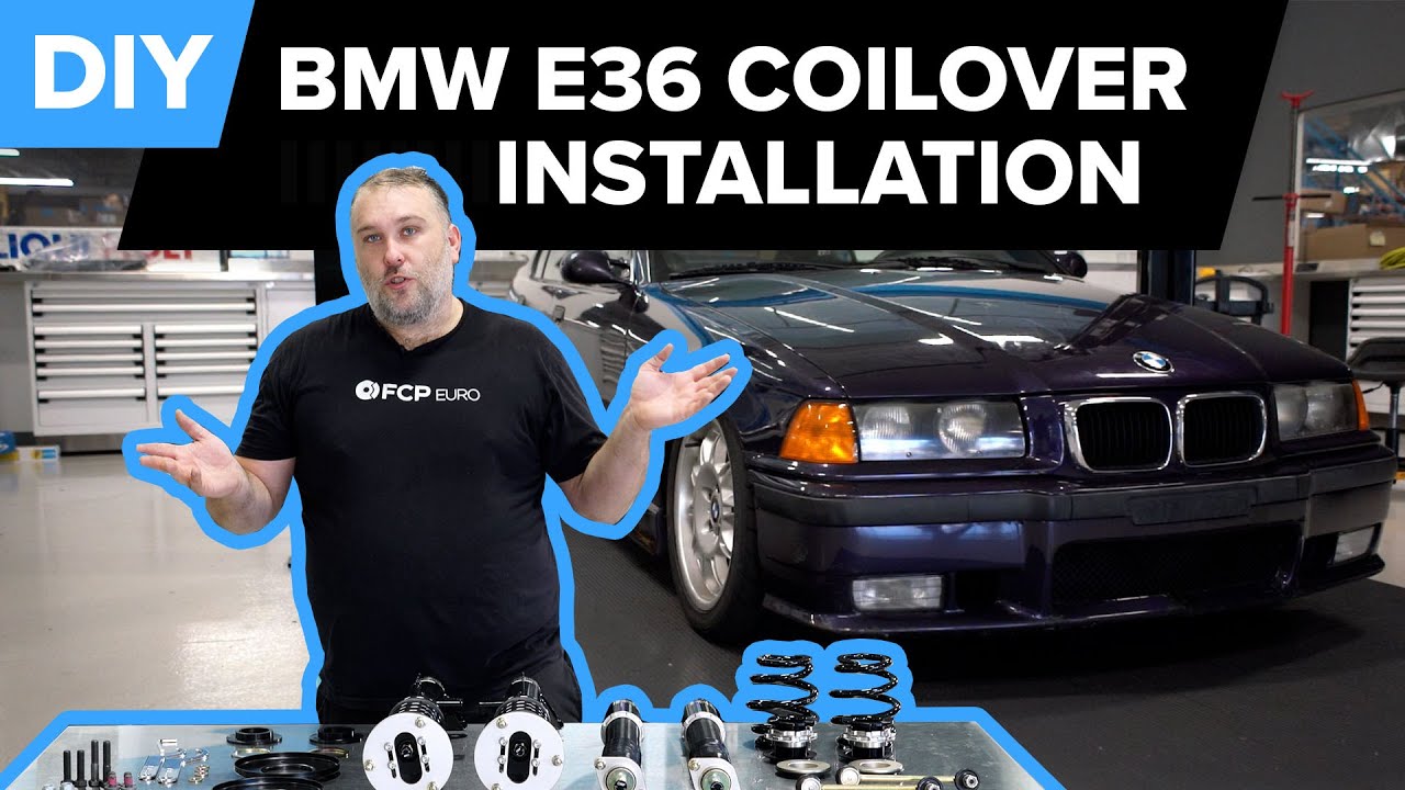 How To Install BMW E36 Coilovers (325i, 328, M3, & More) - YouTube