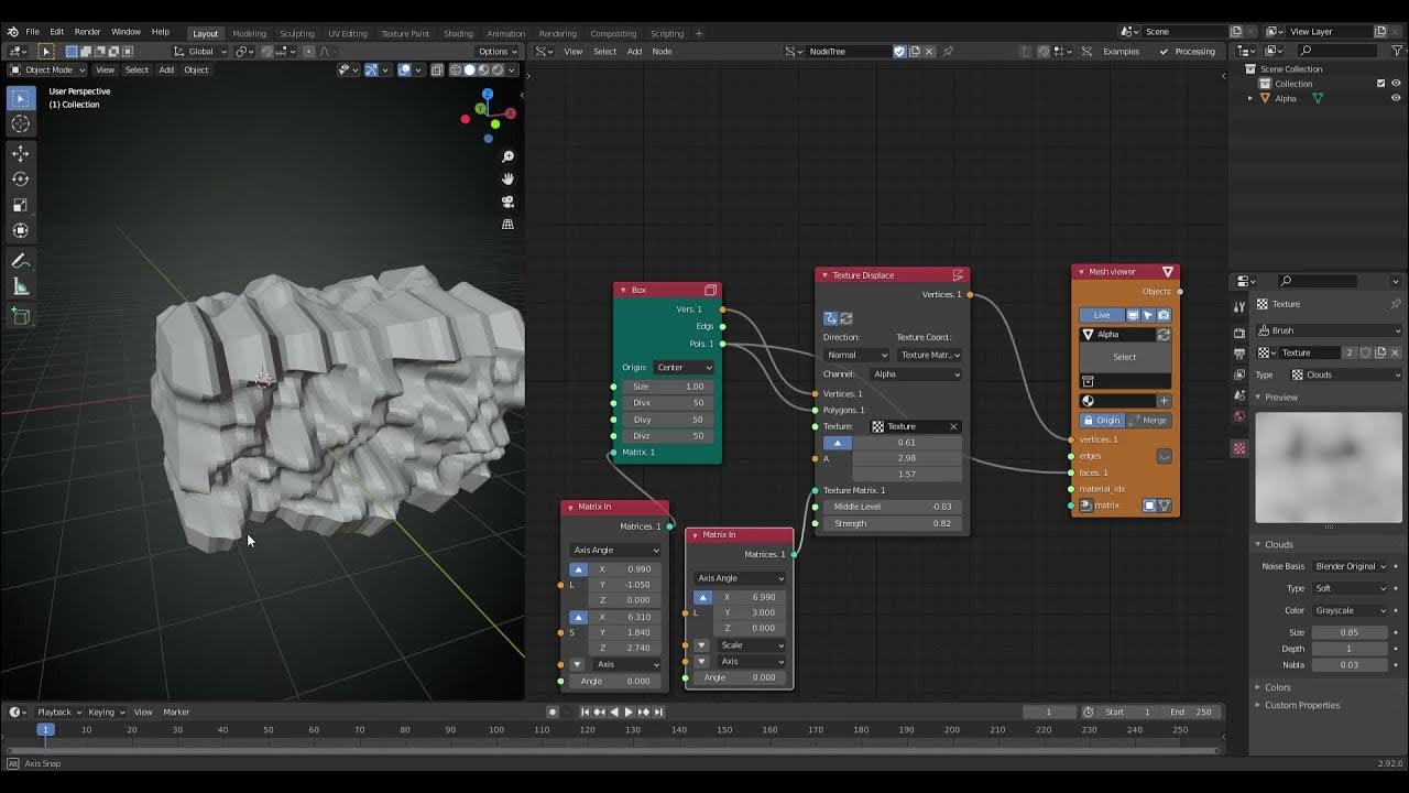 Sverchok Blender 2.92 | Texture Displace Node - YouTube