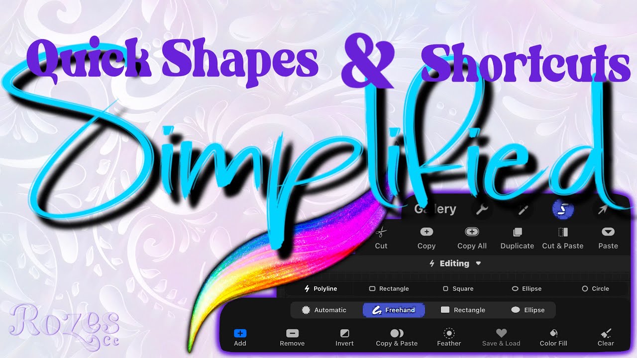 Quick Shapes & Shortcuts - Procreate Beginners - Simplified - YouTube