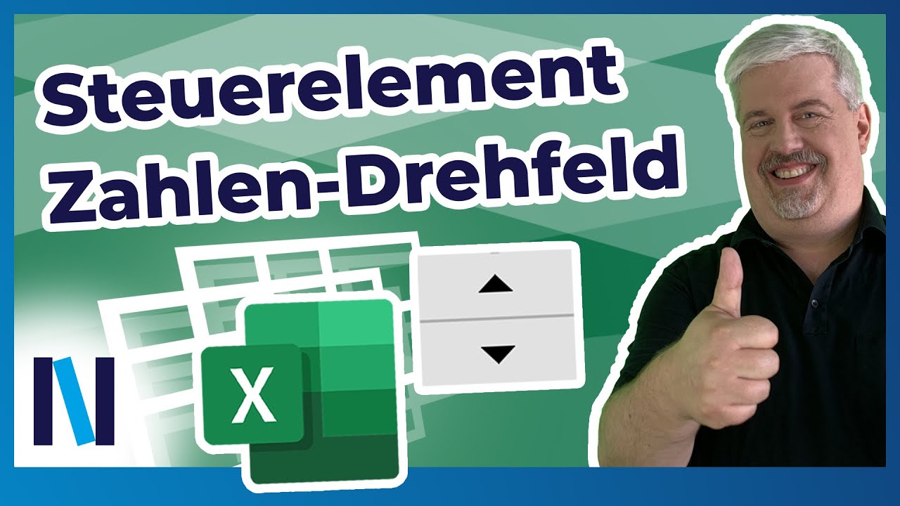 Excel: Das Steuerelement Zahlen-Drehfeld erstellen – auch mit negativen Zahlen - YouTube