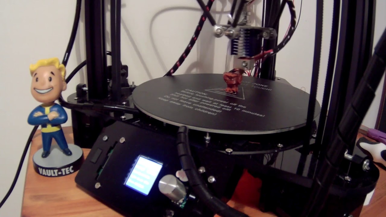 Kossel Linear Delta 3D printer timelapse: tiny gnome - YouTube