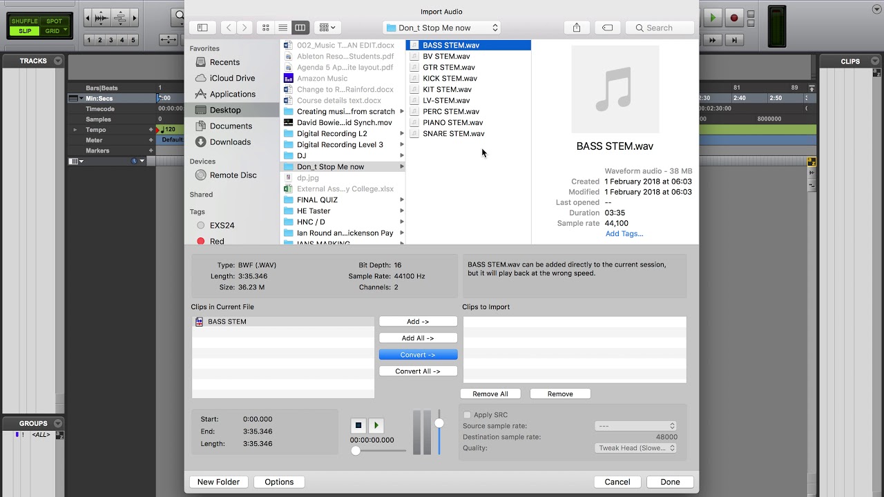 2 Importing Audio on Pro Tools - YouTube