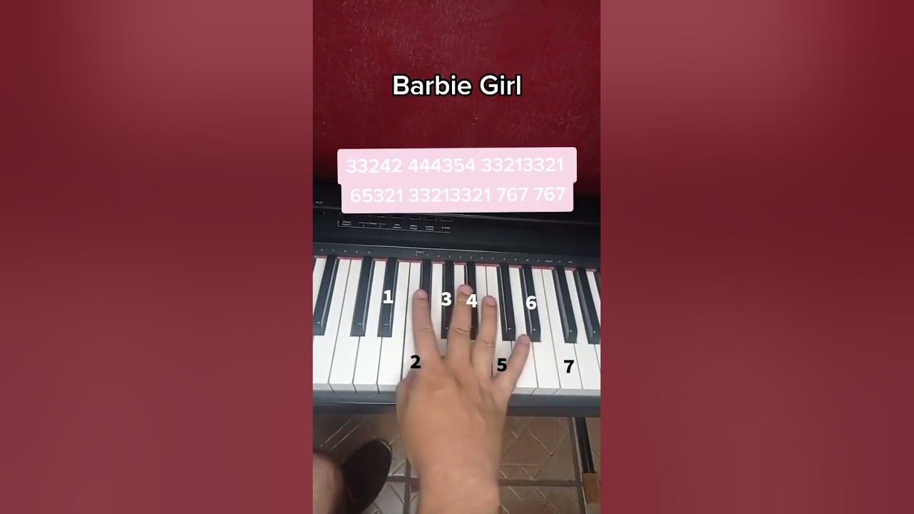 Barbie Girl piano tutorial - YouTube