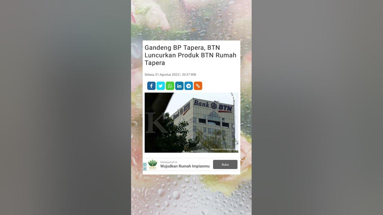 Gandeng BP Tapera, BTN Luncurkan Produk BTN Rumah - YouTube